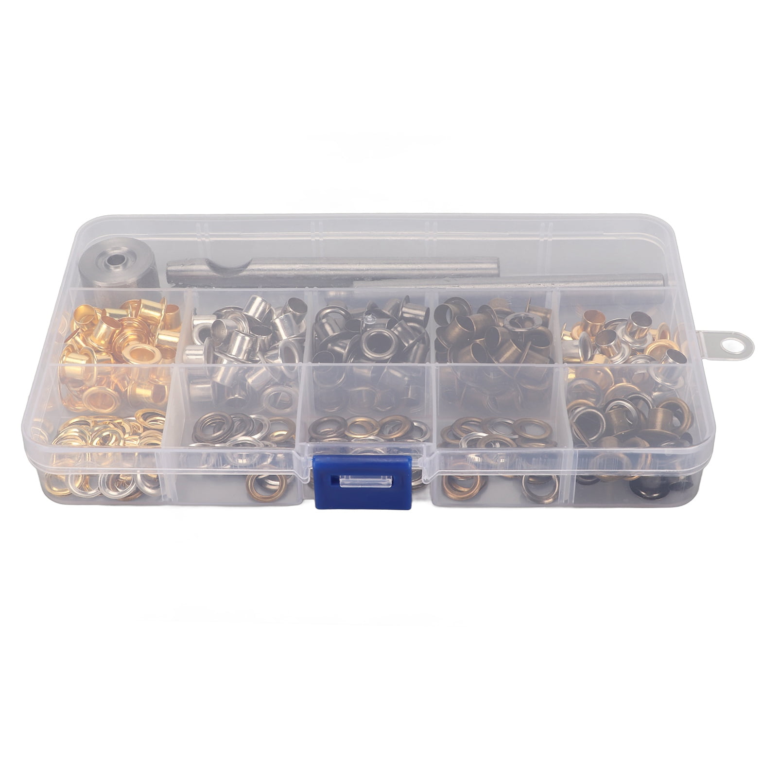 Grommet Eyelet Kit 1/4 with 320 Metal Eyelets 4 Colors Rust Prevention ...