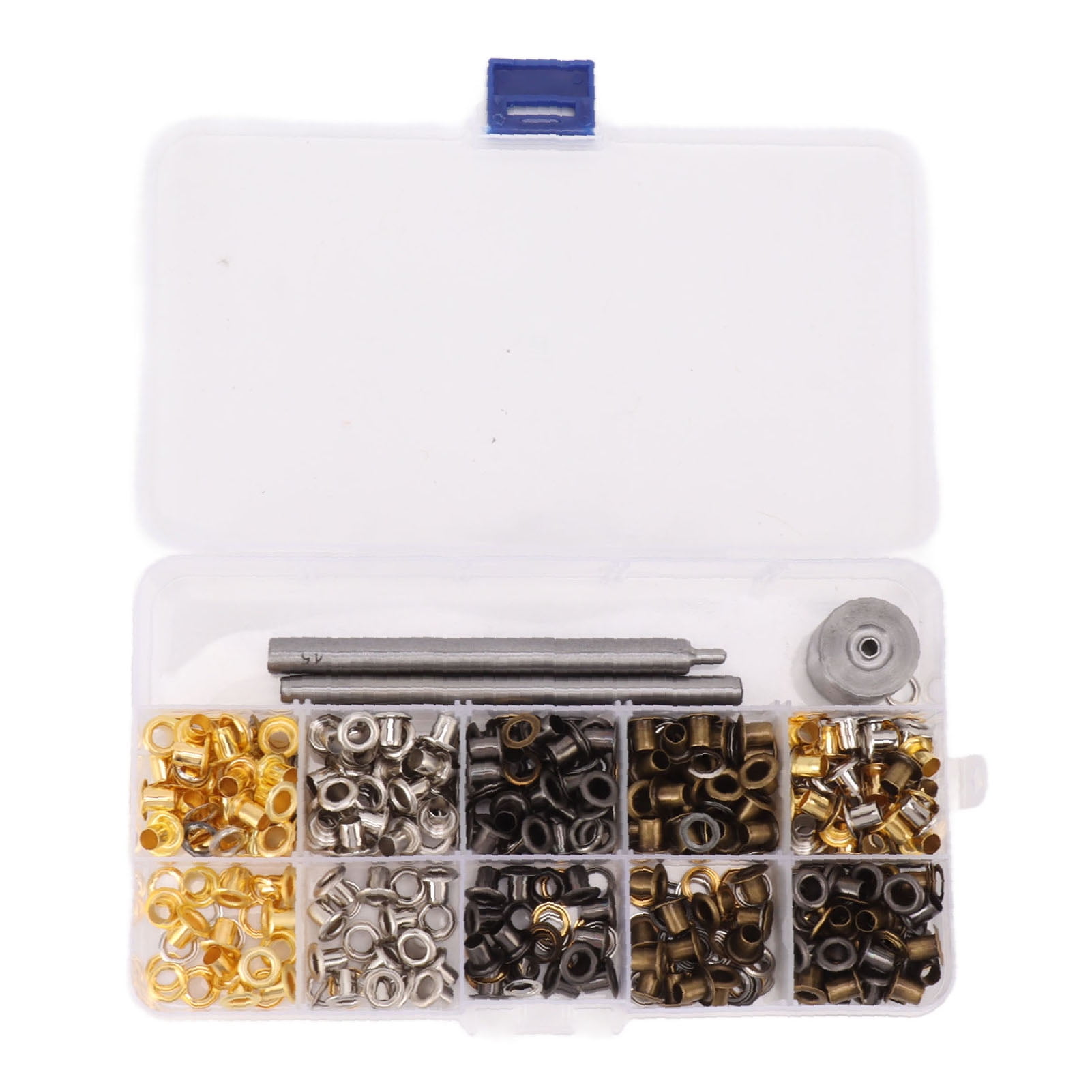 Grommet Kit 4.5mm Assorted Colors Copper Easy Installation Box Packed ...