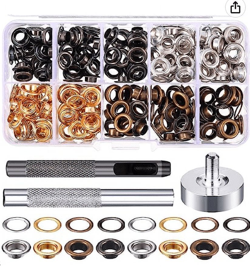 Grommet Kit Grommet Tool Eyelets with 3 Pce Install Tool Kit and Box ...