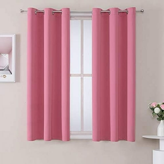 Grommet Room Darkening Curtains for Bedroom and Living Room - 2 Panels ...