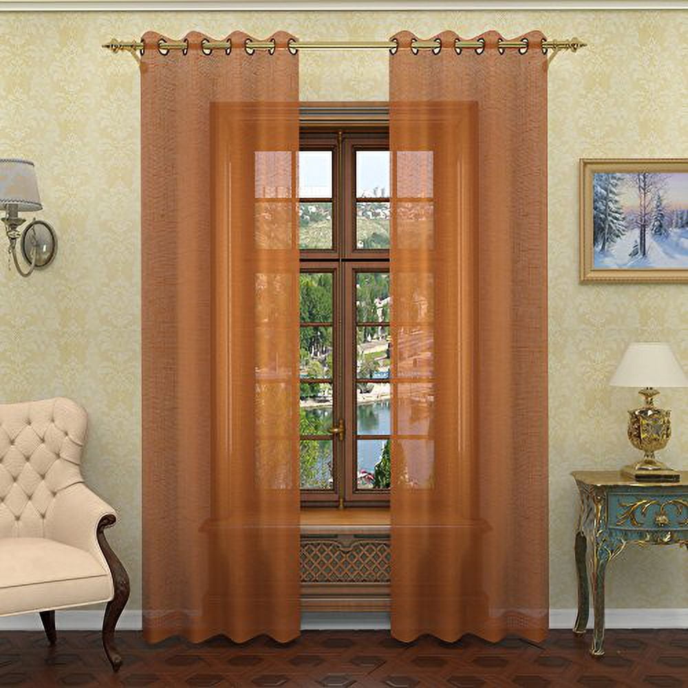 Grommet Sheer Curtains - 2 Pieces, Beautiful, Elegant, Natural Light ...