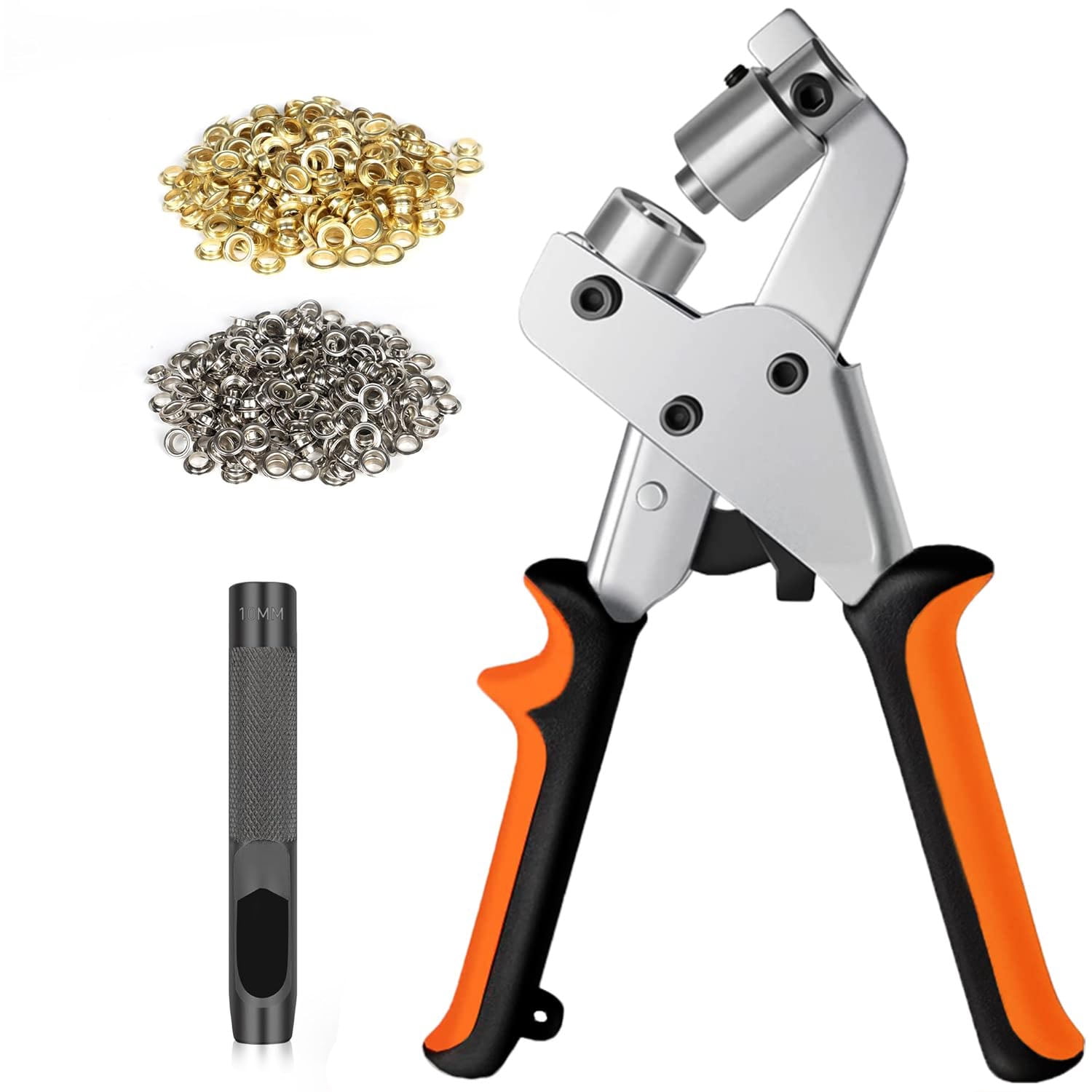 Grommet Tool Kit, 3/8 Inch (10mm) Eyelet Press Pliers, Manual Handheld ...