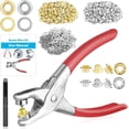 Grommet Tool Kit with 800 pcs 1/4 Inch 6mm (Inside) Metal Eyelets with ...