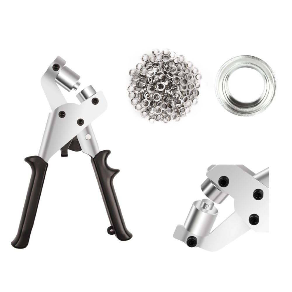 Grommet Tool Kit Portable Handheld Grommets Punching Machine Grommet ...