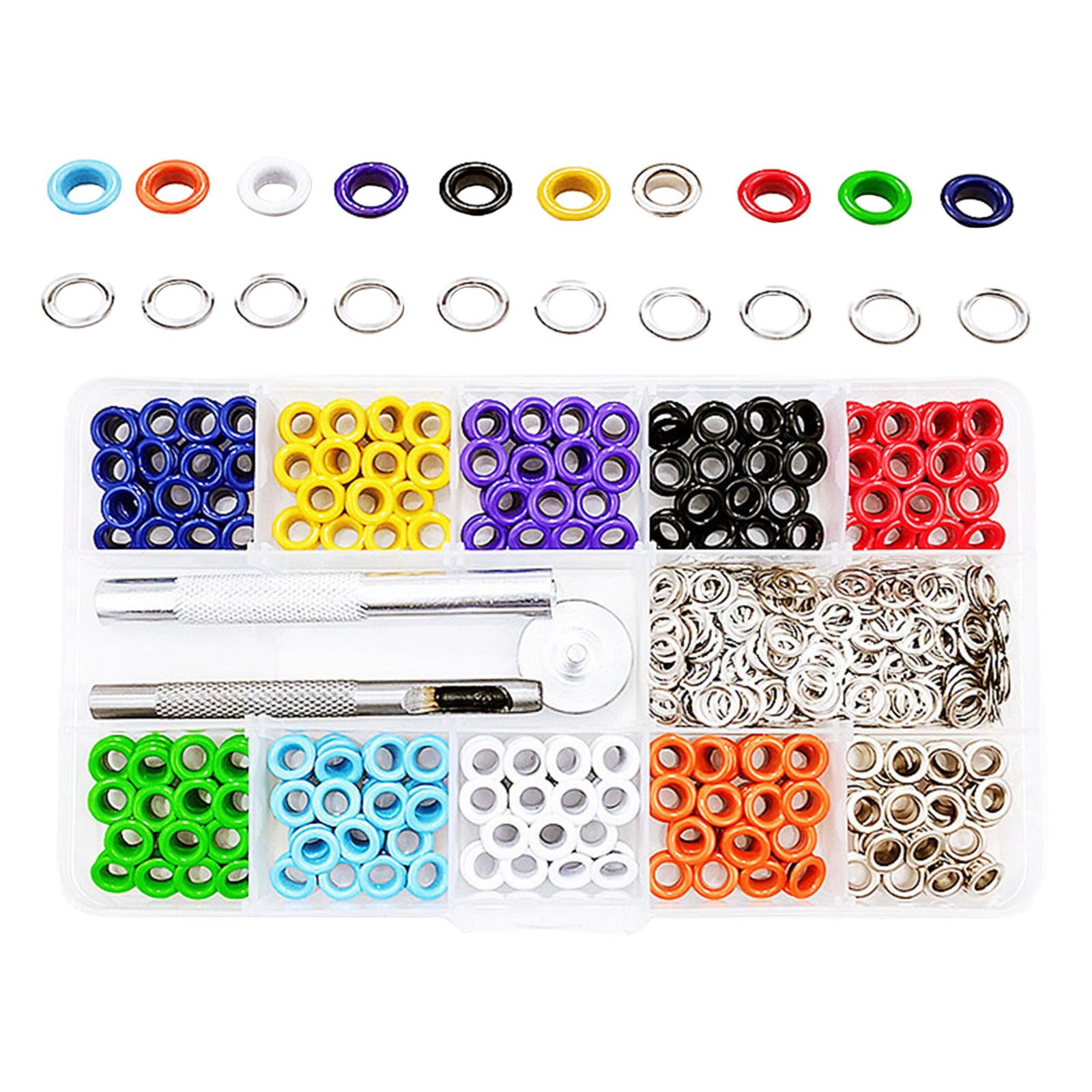 Grommet Tool Metal Eyelets Grommet with Carry Box Eyelets Punch Setting ...
