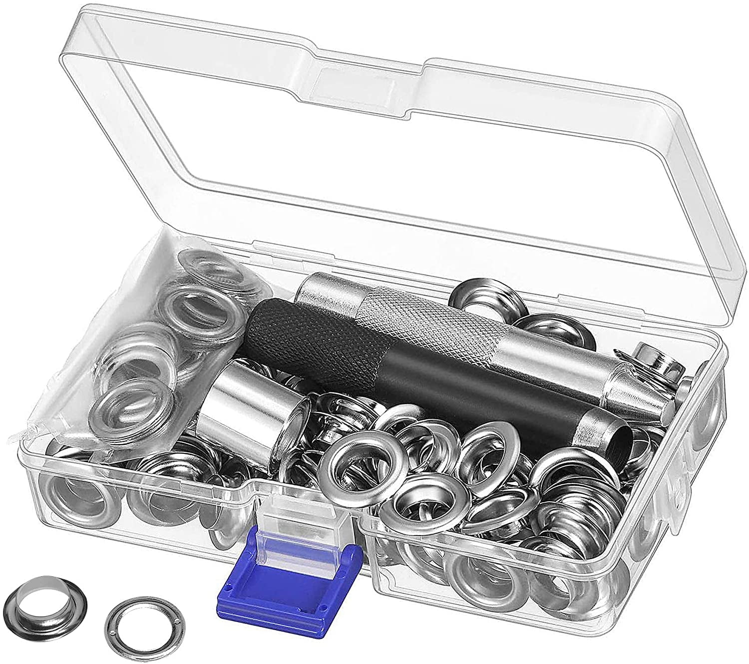 Grommet Tools 12Mm Metal Eyelet Sets 100 Set Grommet Kit Eyelets Kit ...