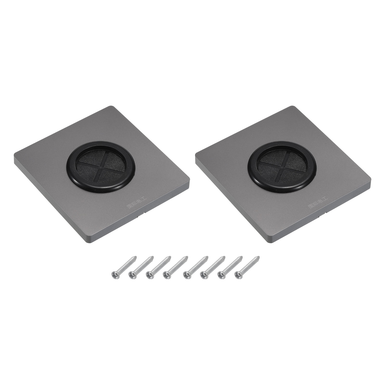 Grommet Wall Plate PC Wall Panel with 1.5 Inch Rubber Cable Through ...