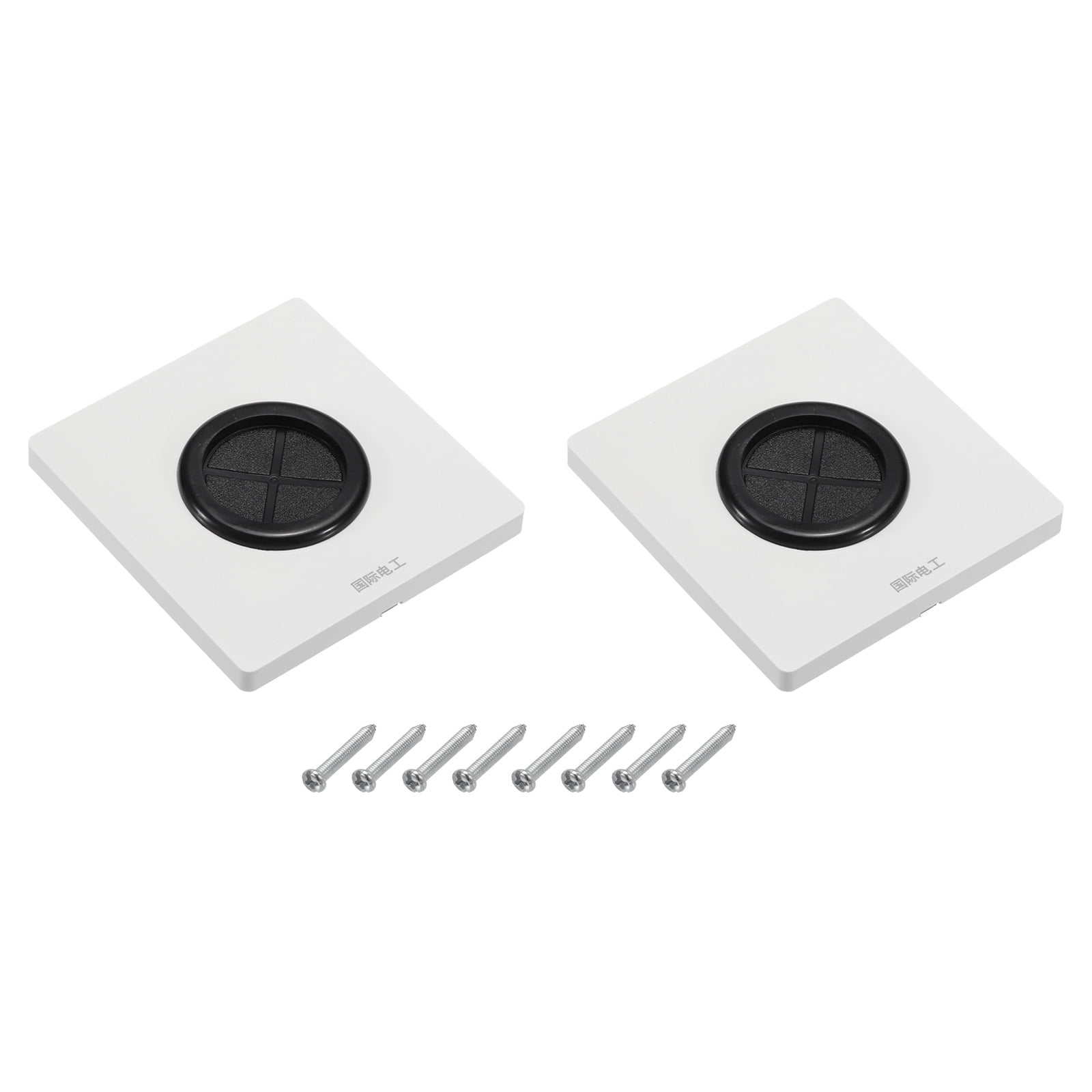 Grommet Wall Plate PC Wall Panel with 1.5 Inch Rubber Cable Through ...