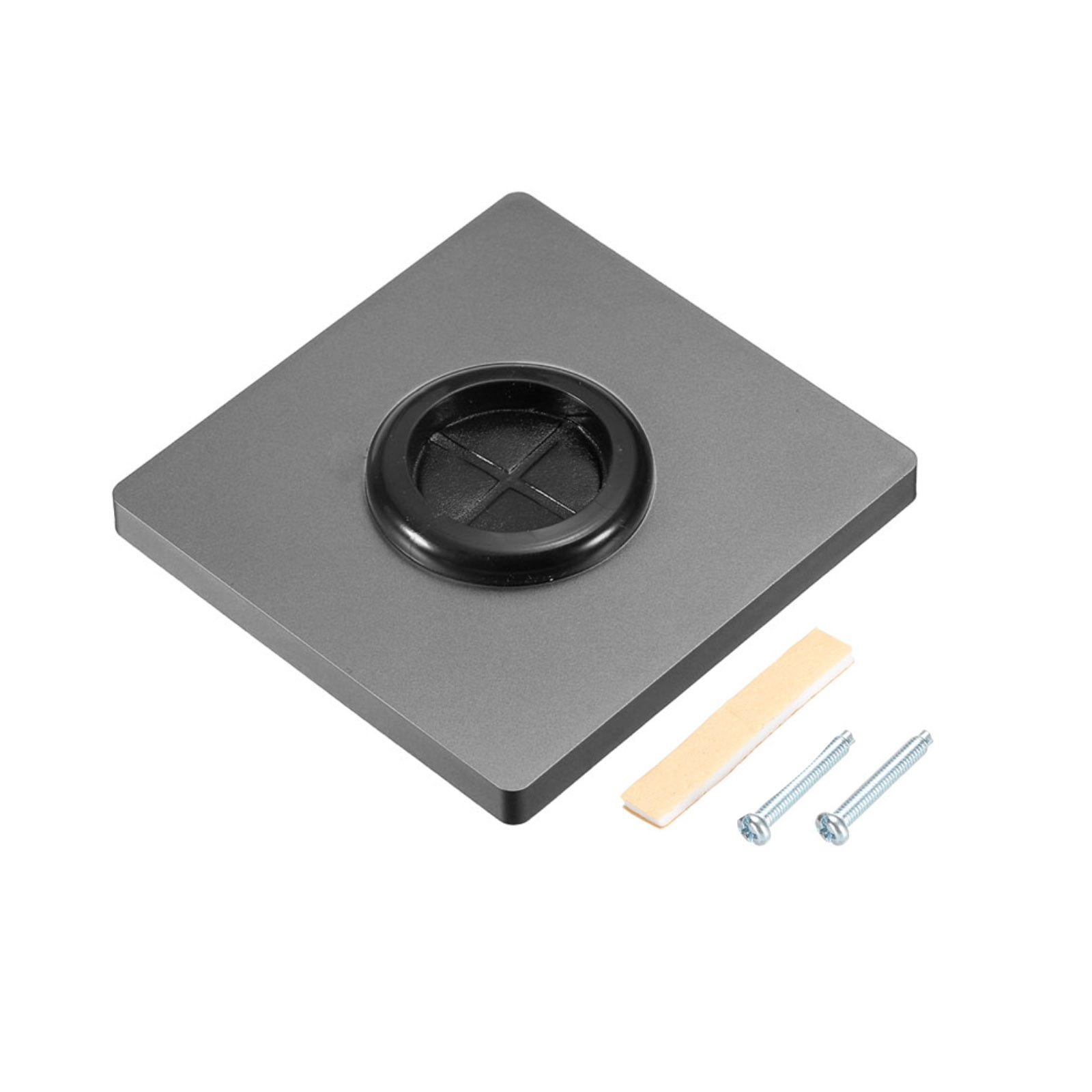 Grommet Wall Plate PC with 1.2 Inch Rubber Cable Pass Through Grey 2 ...