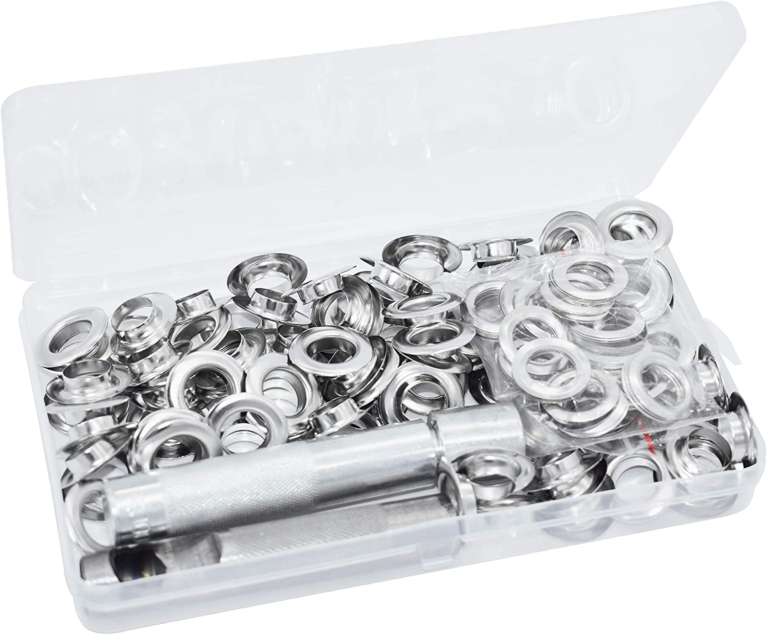 Grommets Kit Eyelets Tools Eyelet Sets, 100 Eyelets (Inner Diameter Of ...