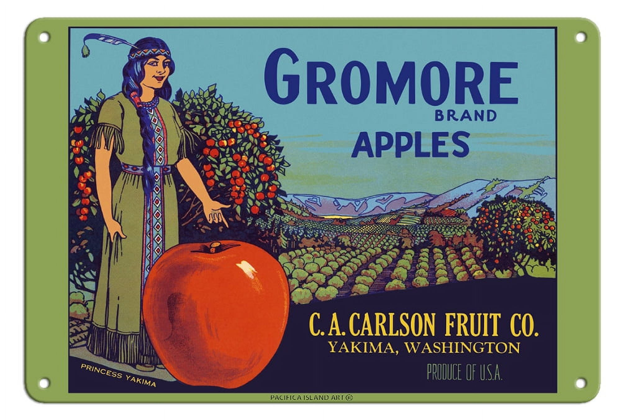 Gromore Brand Apples - Yakima Washington - C.A. Carlson Fruit Co ...