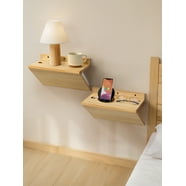 Free Shipping! Hommoo Set of 2 Floating Nightstands, Wall Mounted End ...