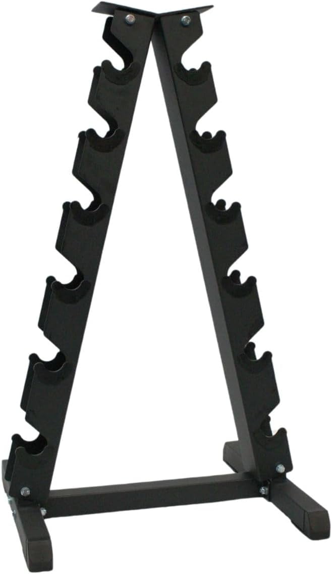 Gronk Fitness A-Frame Dumbbell Rack, 6-Tier Vertical Storage, Heavy ...