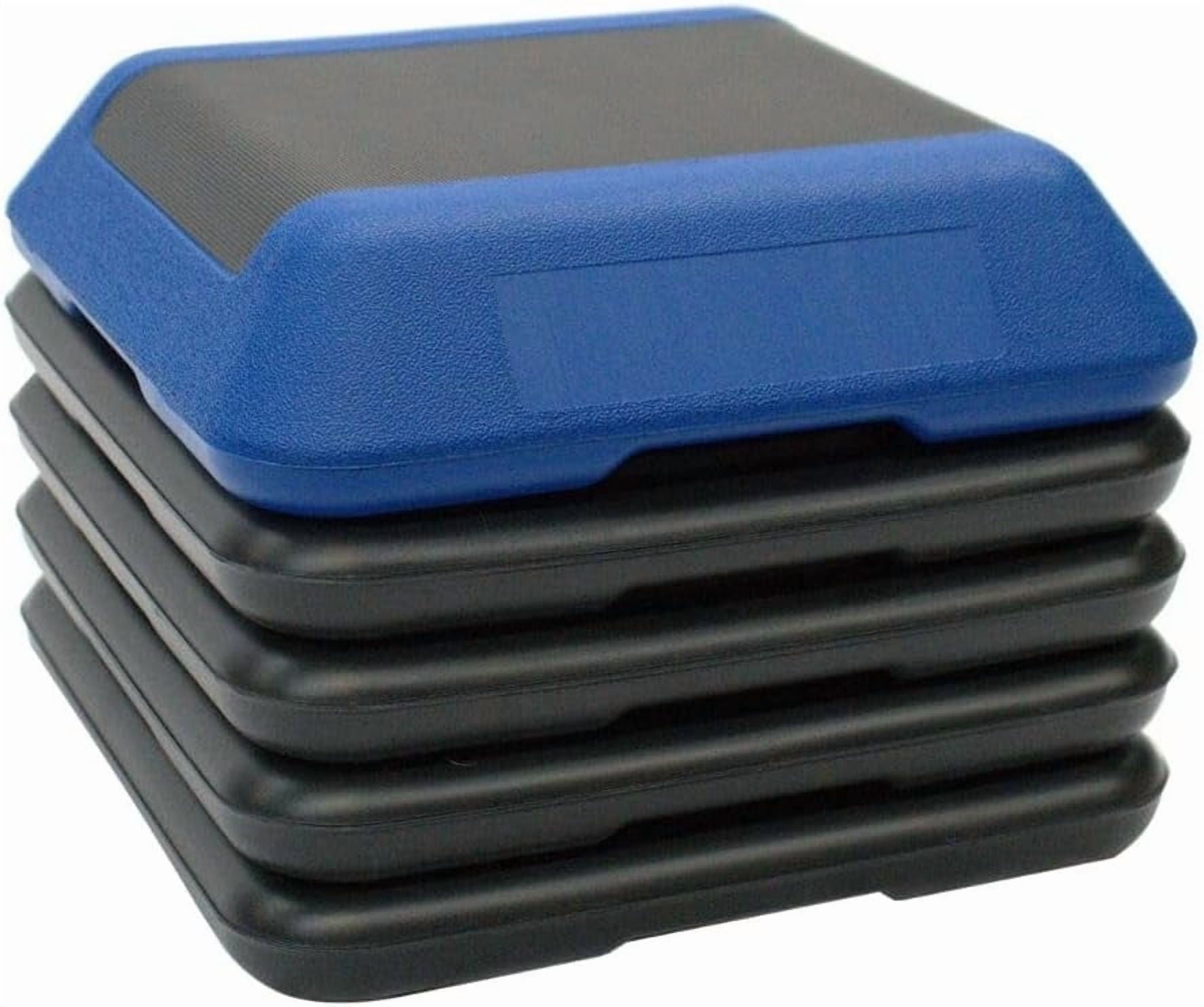 Gronk Fitness Adjustable Exercise Step Platform 16"x16" with Risers ...