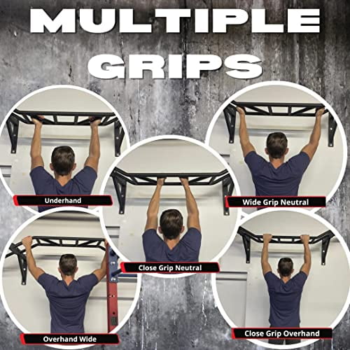 Gronk Fitness - Ceiling Mounted Multi-Grip Chin Up Bar - Pull-Up Bar ... Gronk Fitness - Ceiling Mounted Multi-Grip Chin Up Bar - Pull-Up Bar ...