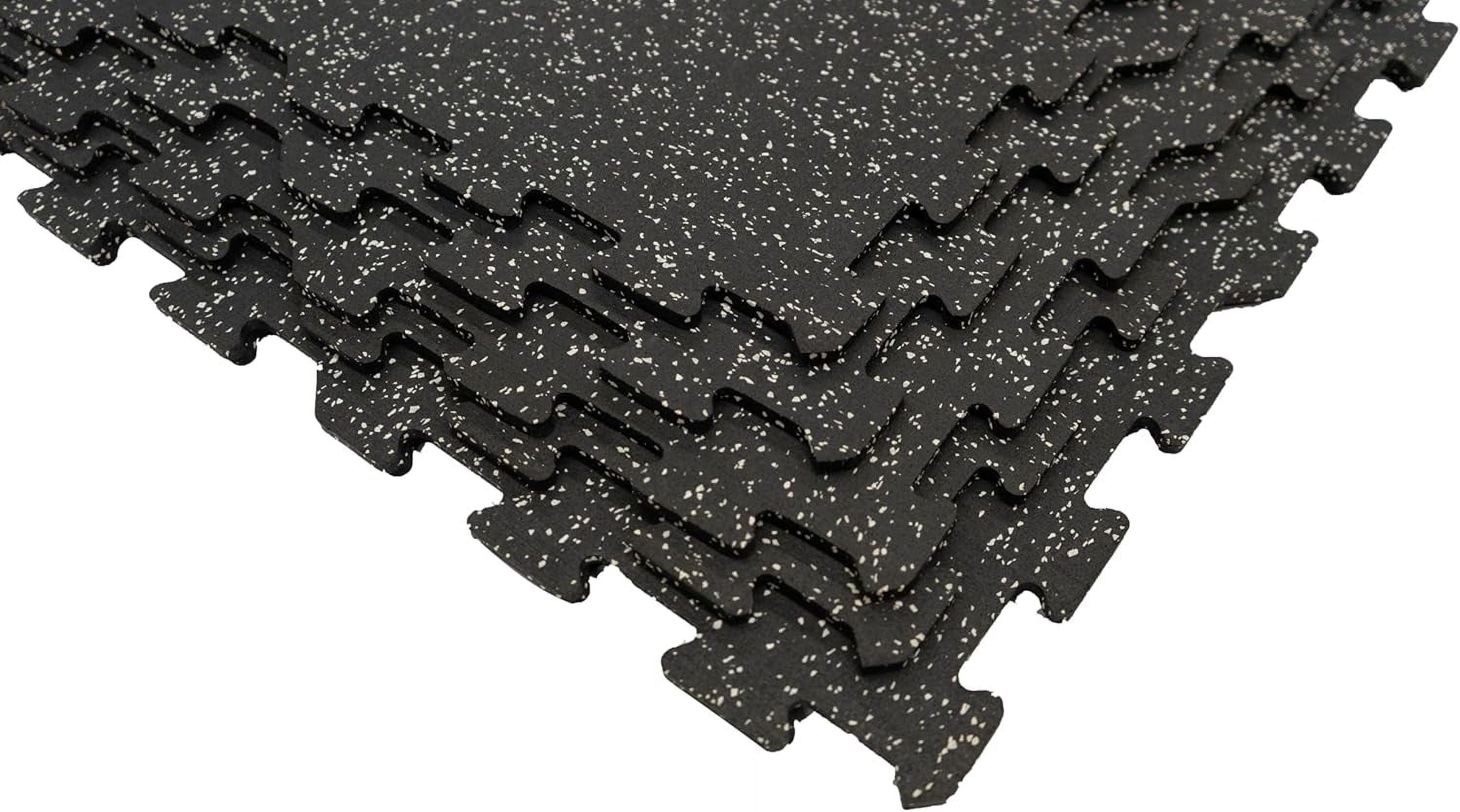 Gronk Fitness Gym Flooring | 23" x 23" Heavy Duty Rubber Exercise Floor ...