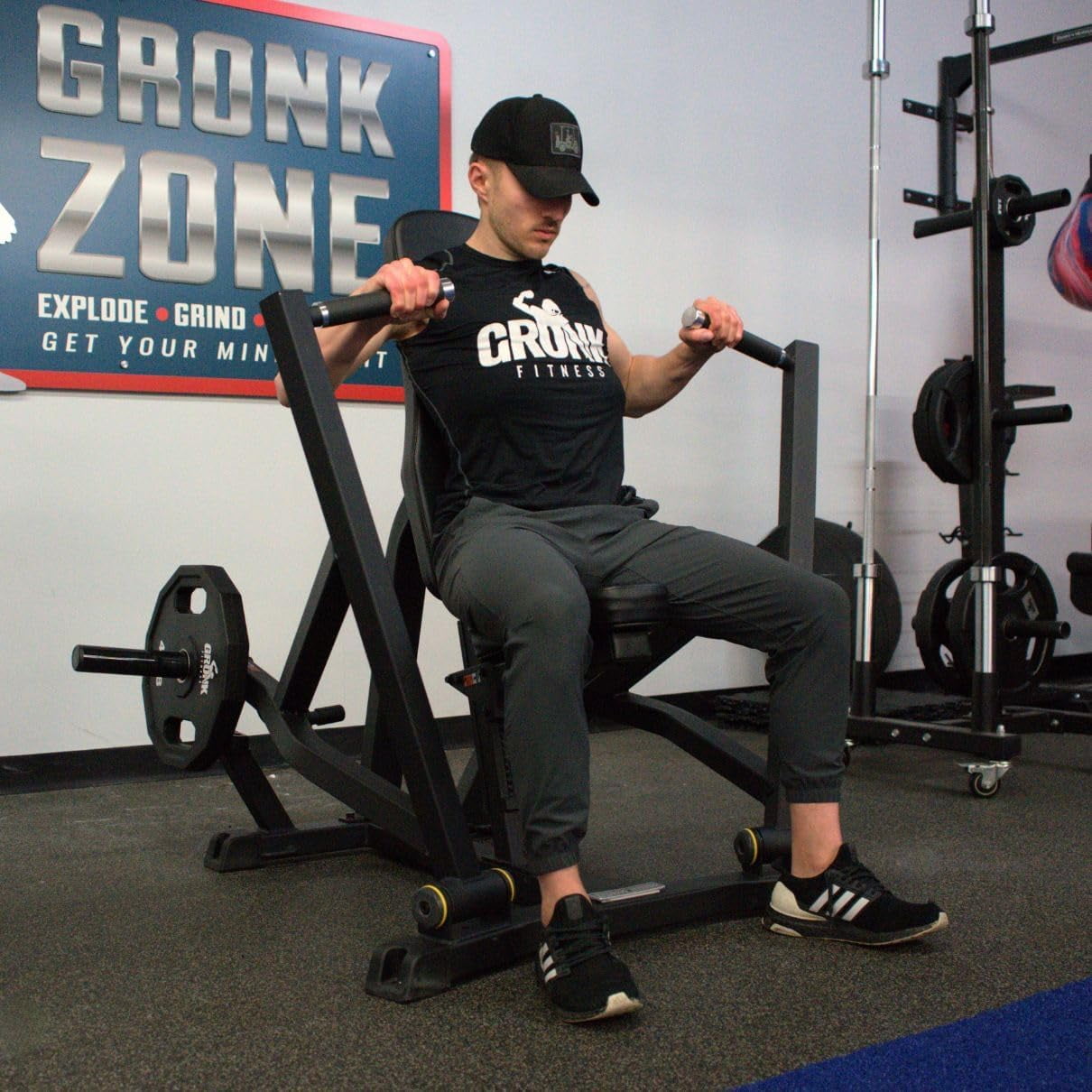 Gronk Fitness Seated Chest Press | Plate Loaded Chest Press Machine for ...