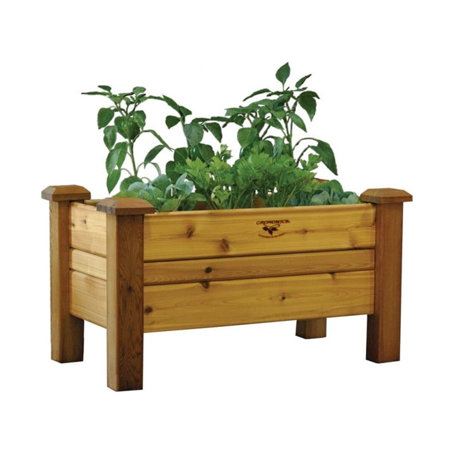 Gronomics Unfinished Red Cedar Planter Box 18 x 34 x 19 in. - Walmart.com