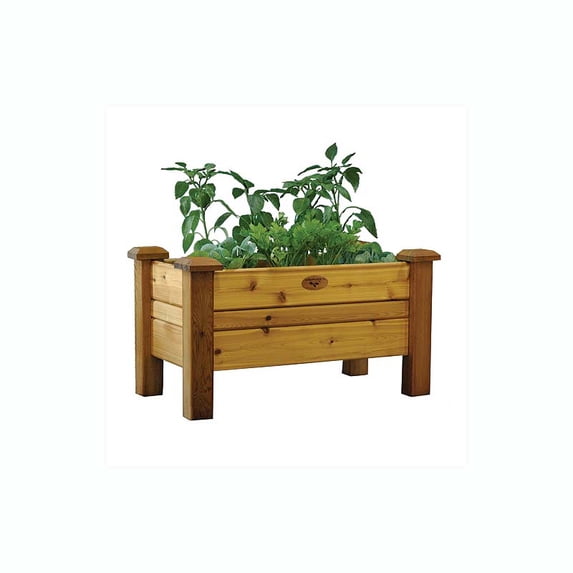 Gronomics Unfinished Red Cedar Planter Box 18 x 34 x 19 in. - Walmart.com