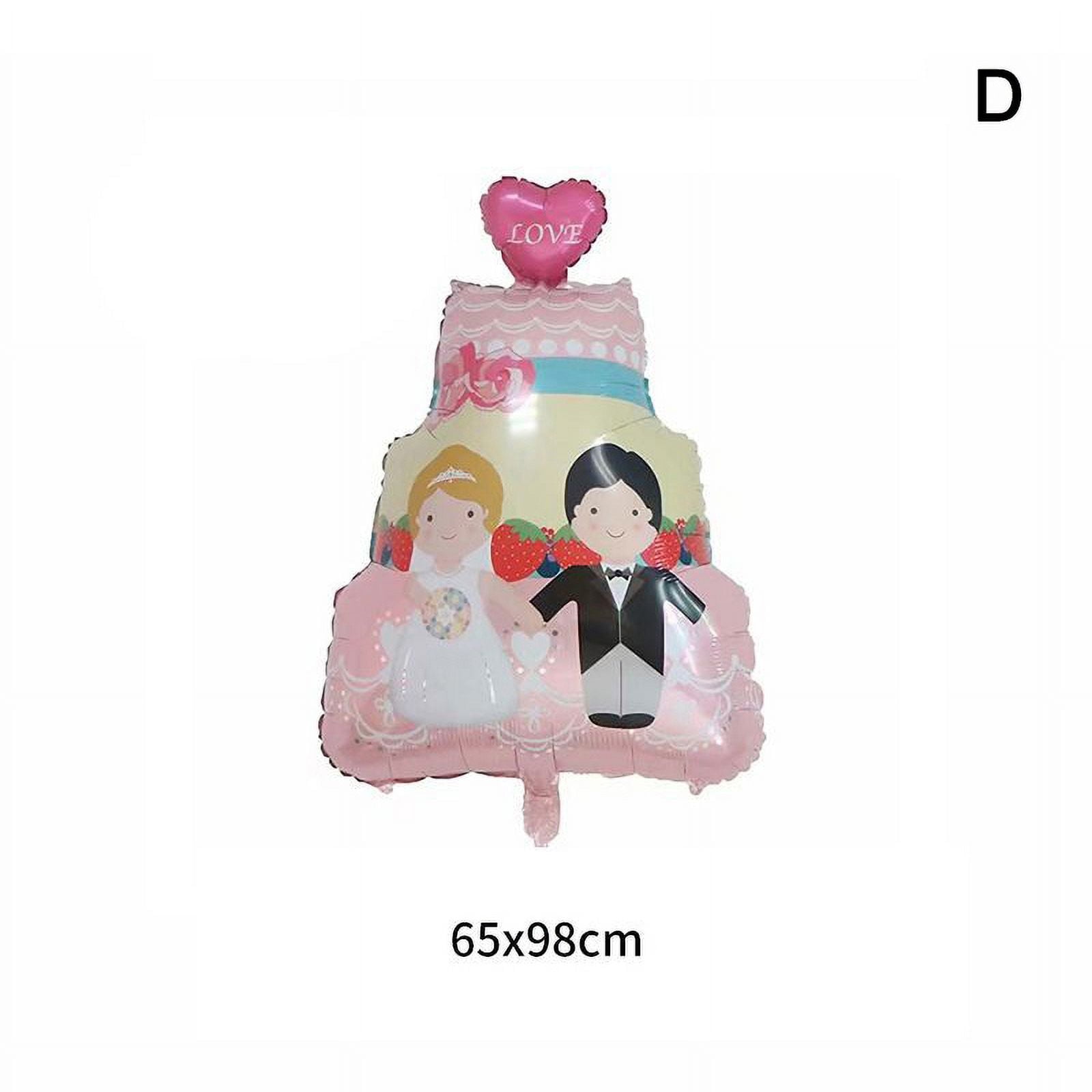 Groom Bride Wedding Dress Balloon Marriage Decoration Balloons Aluminum ...