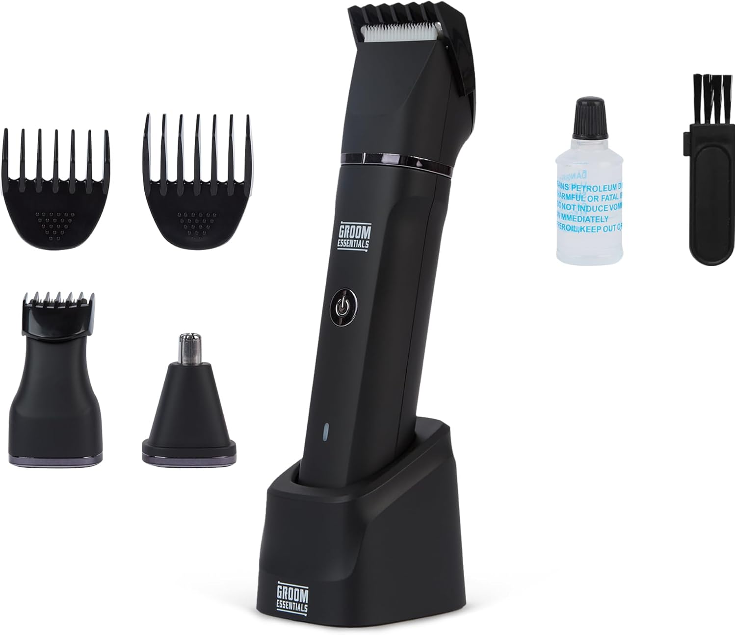 Chargeworx Groom Essentials Full Body Grooming Trimmer for Men, USB-C ...