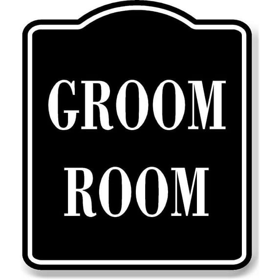 Groom Room BLACK Aluminum Composite Sign - Walmart.com