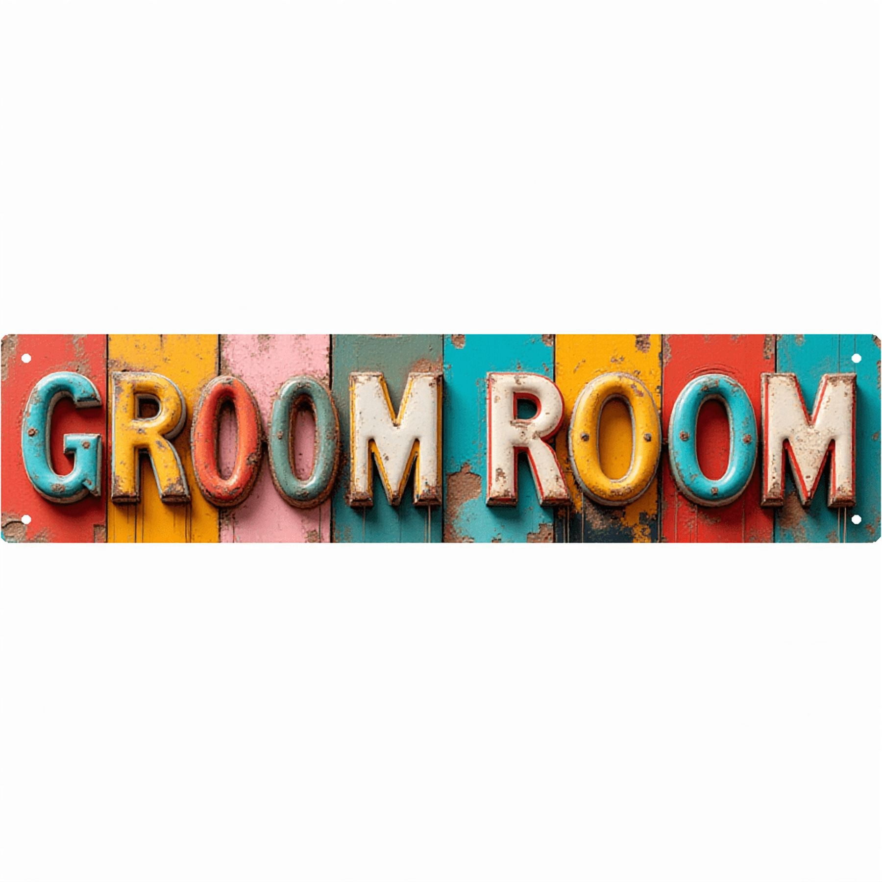 Groom Room Themed Metal Sign 16x4 Inch "GROOM ROOM" for Pet Grooming ...