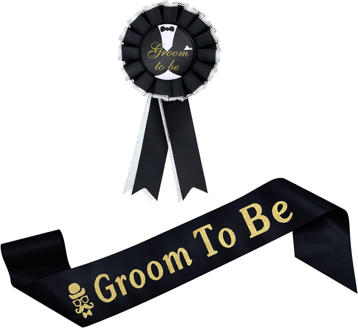 Groom Sash and Badge Set - Stag Do Accessories - Walmart.com
