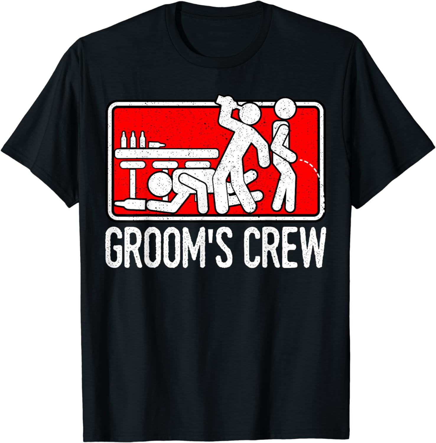 Groom's Crew Groomsmen Husband Marriage T-Shirt - Walmart.com