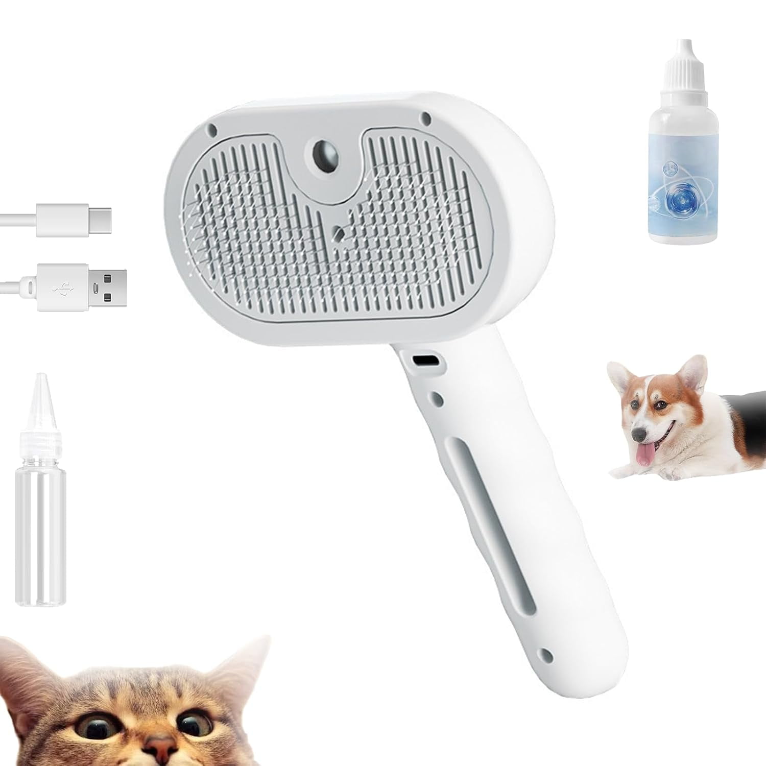 GroomBrush Pet Grooming Brush, Thincomfy Pet Groomer for Dogs and Cats ...