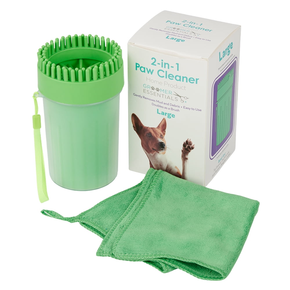 Groomer Essentials 2-in-1 Pet Paw Cleaner - Large Dog Paw Washer for ...