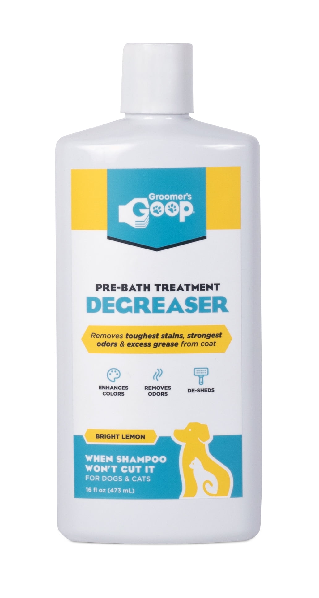 Groomers Goop Liquid De-Greaser for Oily Coats, Vitamin E & Aloe Vera ...