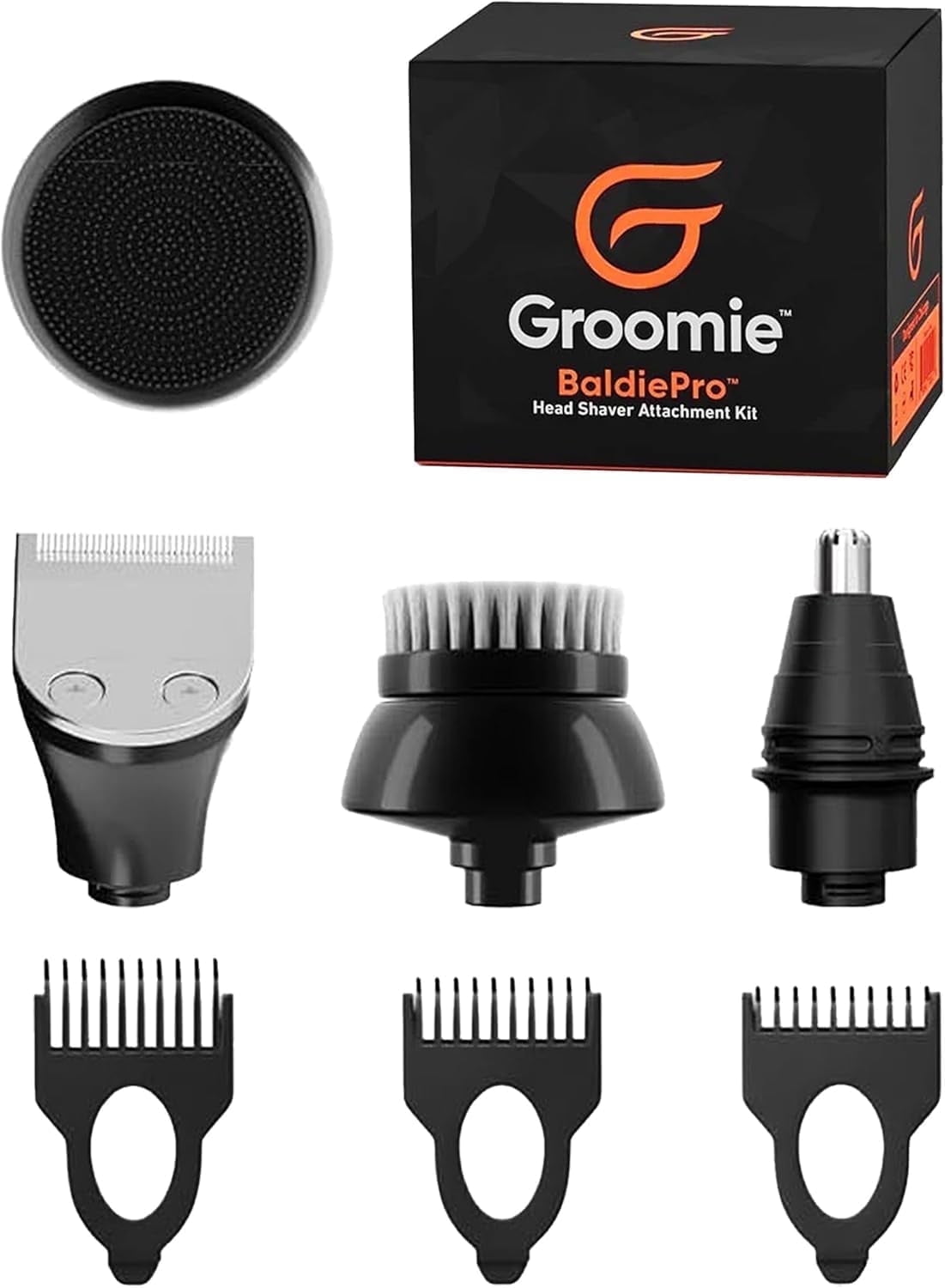 Groomie Baldie Pro Compact Men's Hair & Beard Clippers and Grooming Kit ...
