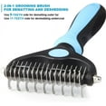 Grooming Cat Hair Undercoat Rake Comb 2side Dog Brush for Shedding ...