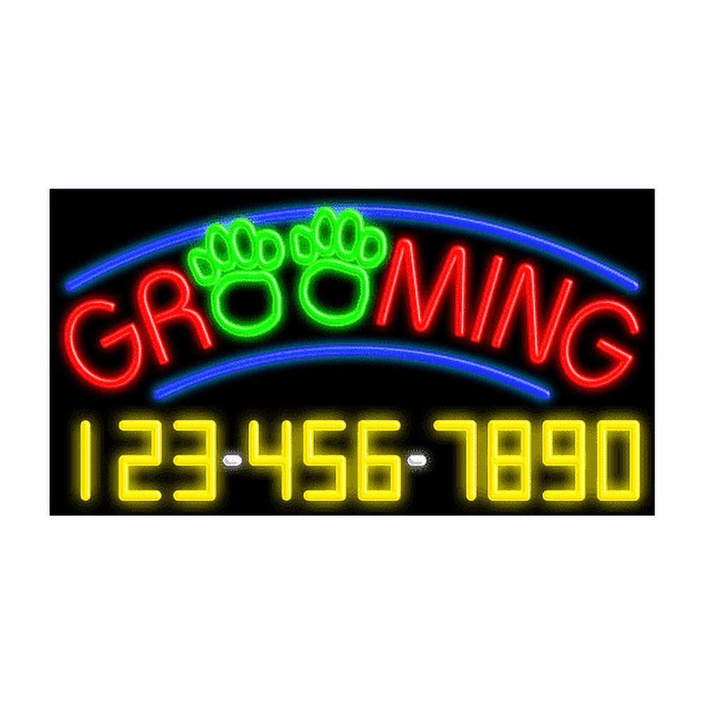 Grooming-Glass Neon Sign Made in USA - Walmart.com