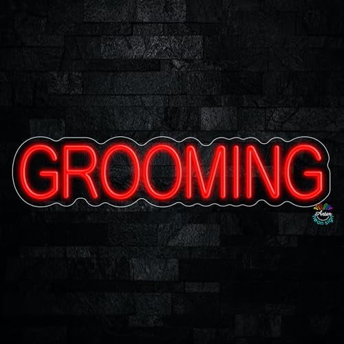 Grooming LED Neon Sign 27"L x 6"H #32337 - Walmart.com