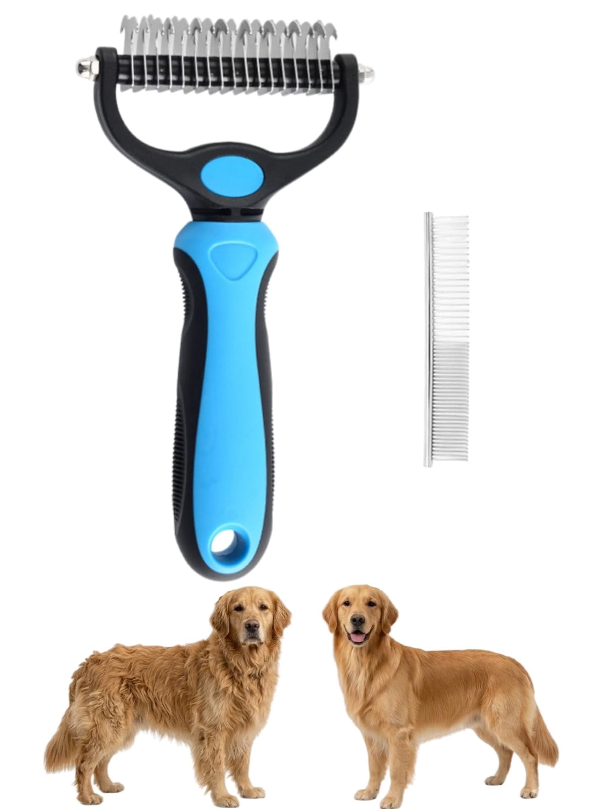 Grooming Tool for Dogs&Cats, Deshedding Dog Brush Removes Tangles Knots ...