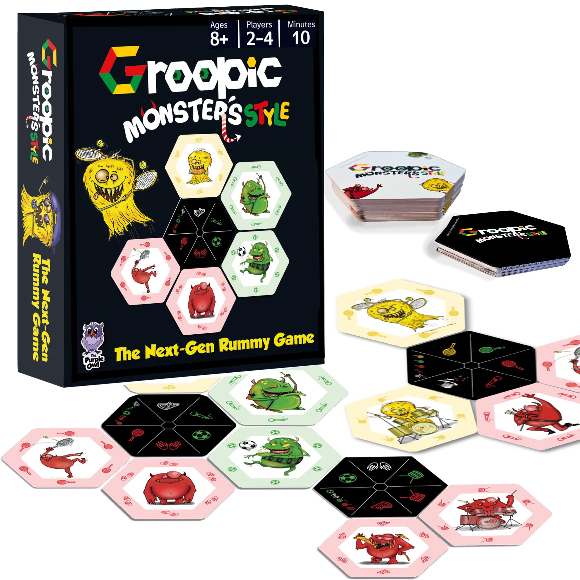 Groopic Monster's Style - MMF7 A Fun Twist on The Rummy Card Game for ...