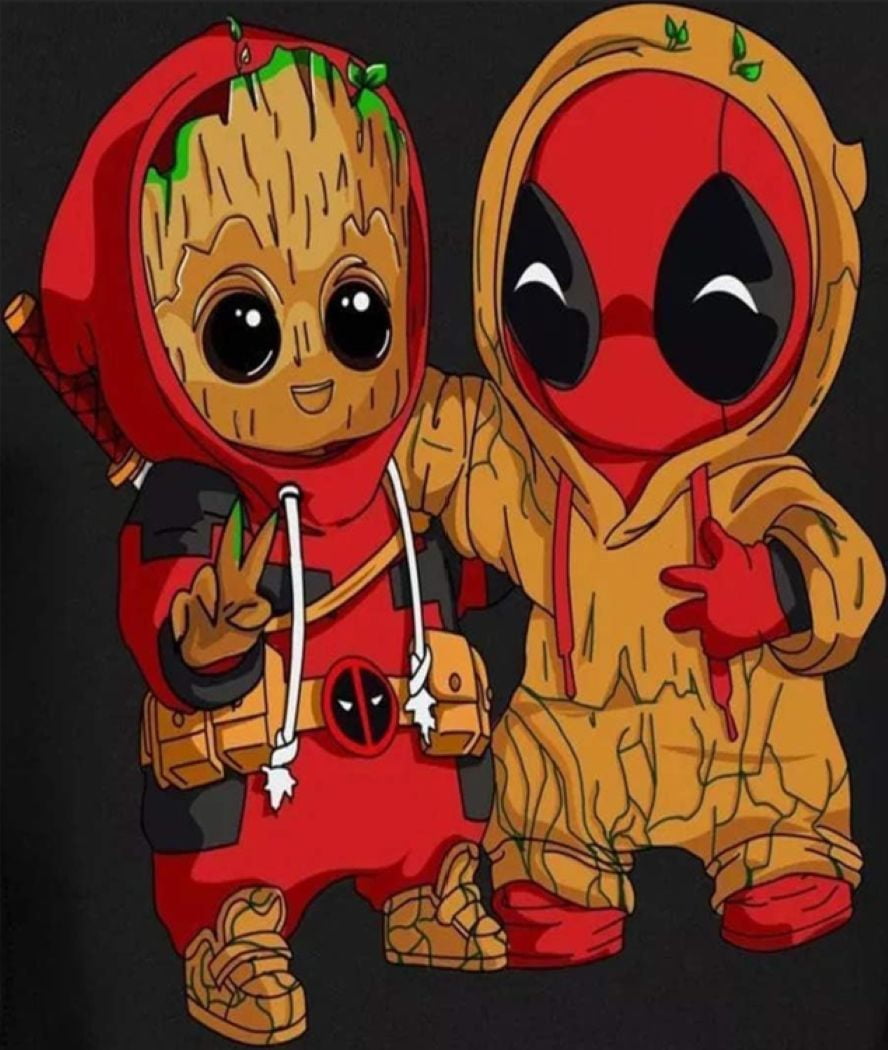 Groot 5D Diamond Craft Painting Kits Deadpool Diamond Art for Adults ...
