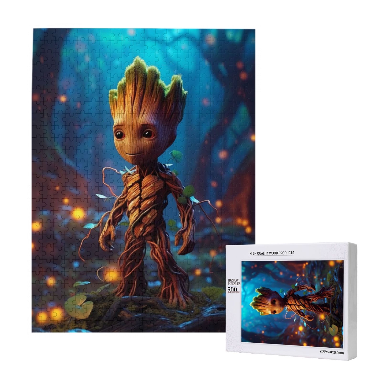Groot Anime Puzzles Boys Girls Teens 300/500/1000 Piece Wooden Collage ...