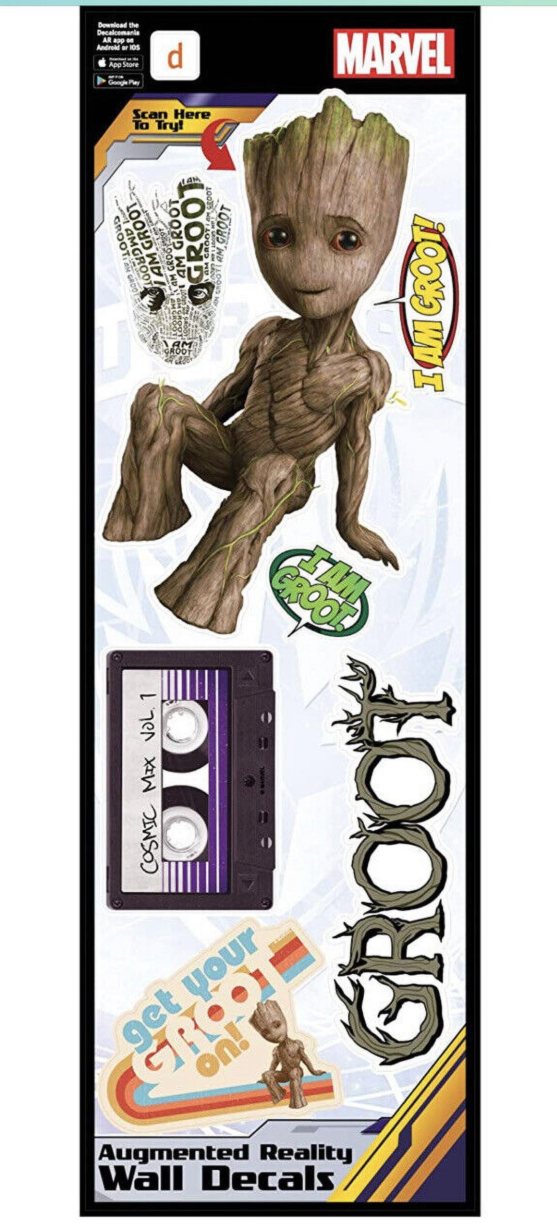 Groot Augmented Reality Decals Peel & Stick 7 Vinyl Stickers - Walmart.com