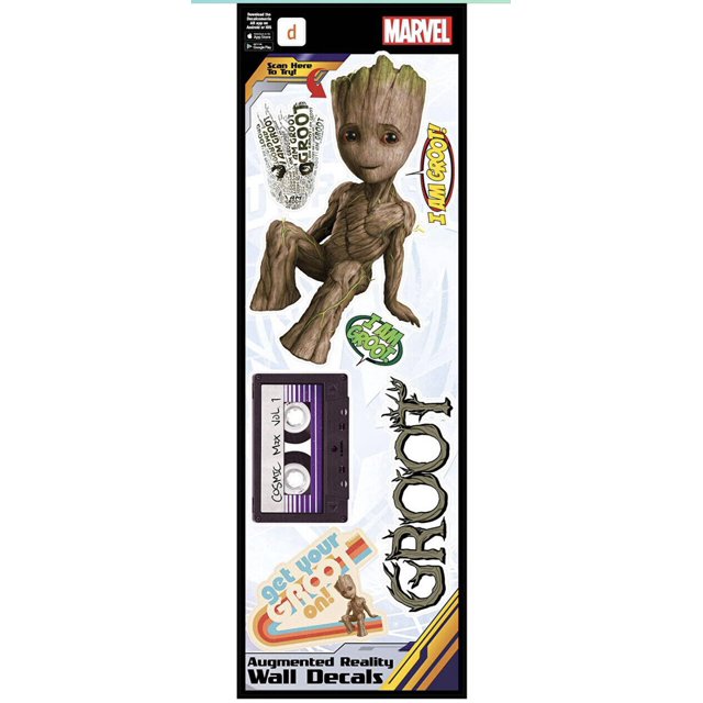 Groot Augmented Reality Decals Peel & Stick 7 Vinyl Stickers - Walmart.com