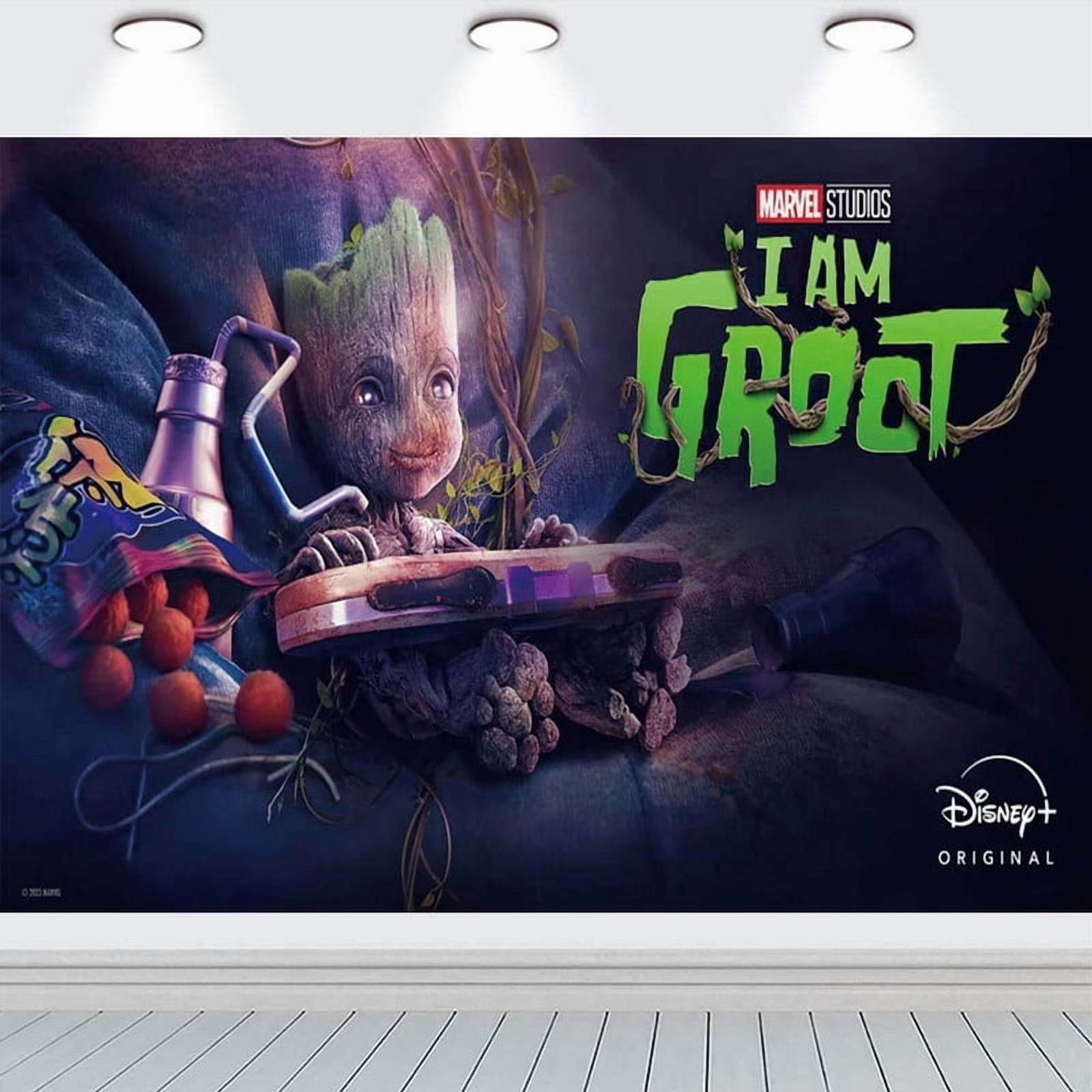 Groot Backdrop Banner Party Supplies Poster Movie Theme Background for ...