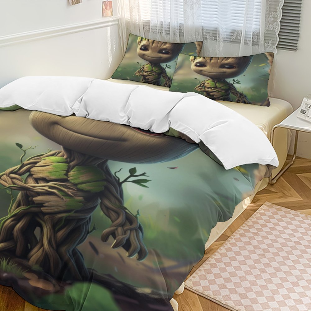 Groot Bedding Sets Duvet Cover Comforter Set Soft Bedroom Bed Decor ...