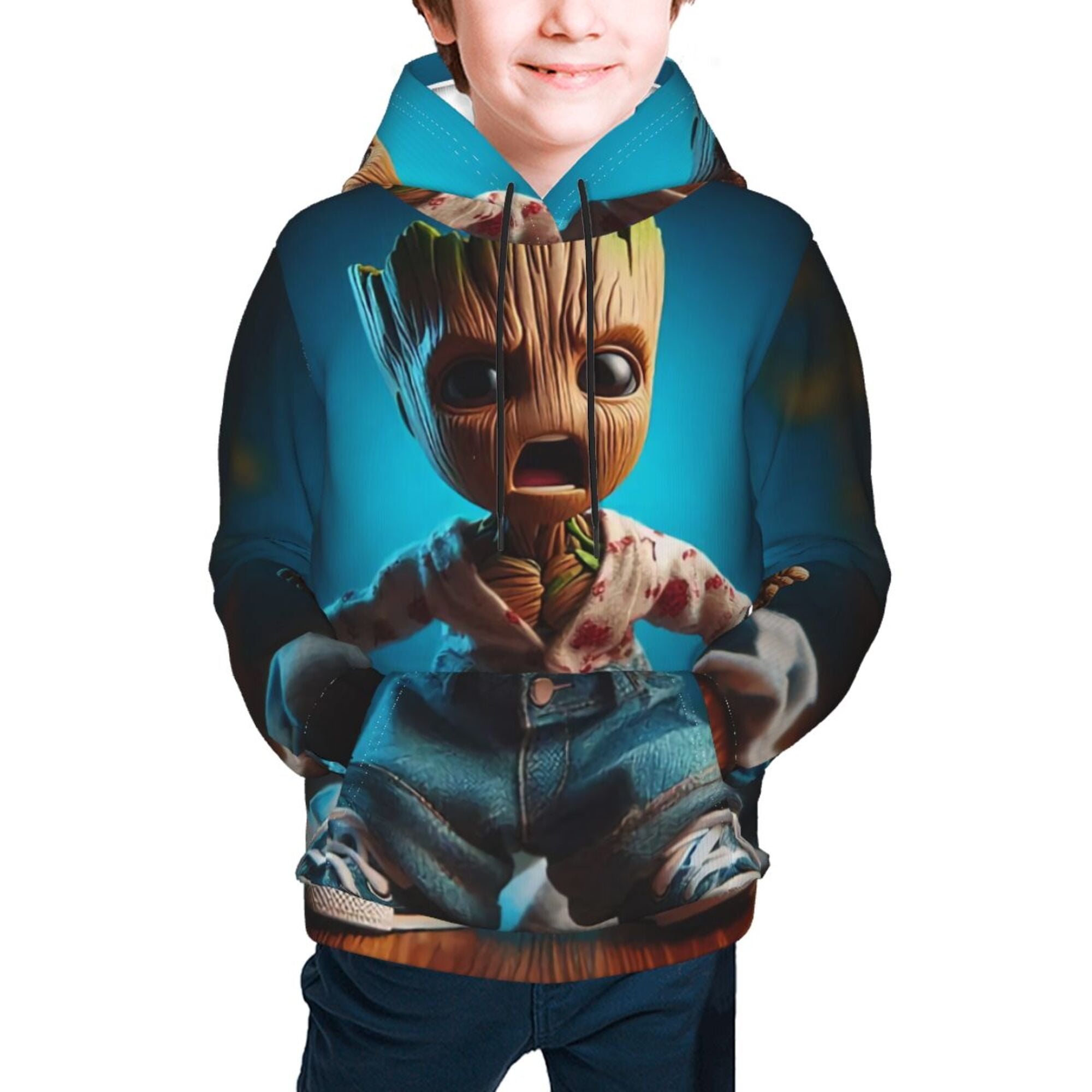 Groot Boys Girls Hoodies Fashion Graphic Hooded Sweatshirt Casual ...