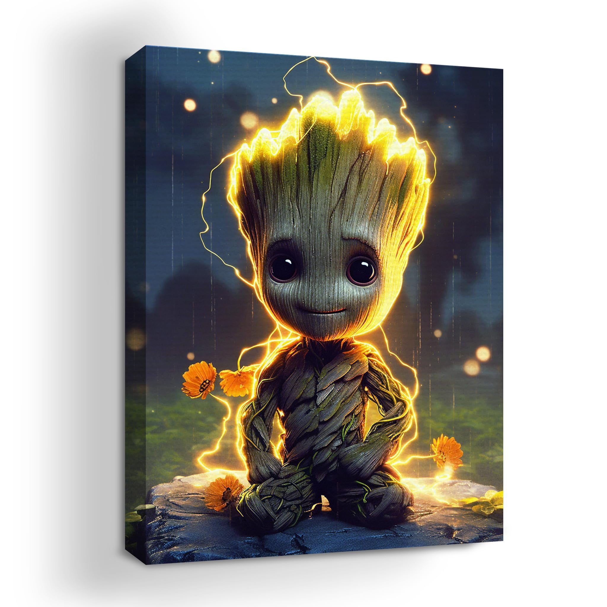 Groot Canvas Wall Art by DreamController- 18x24 inches Marval Wall ...