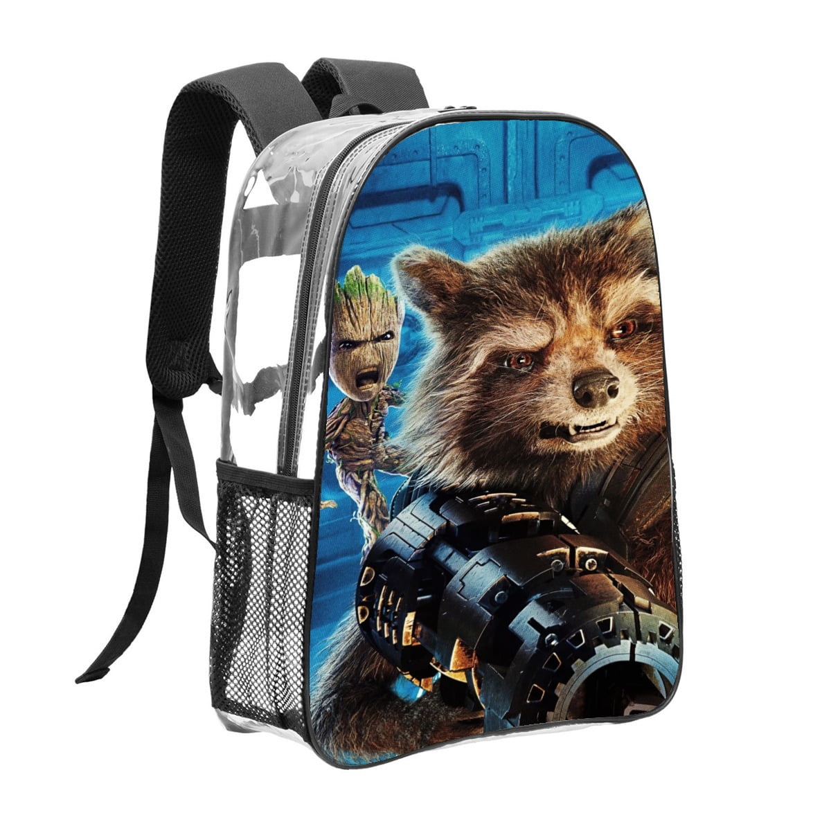 Groot Pattern Transparent Backpack Lightweight And fashionable ...