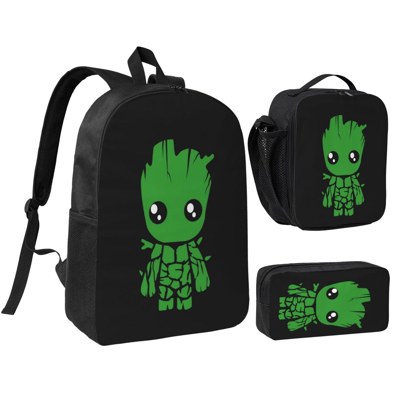 Groot School Backpack 3 Piece Set, 3D Printed Lightweight High-capacity ...