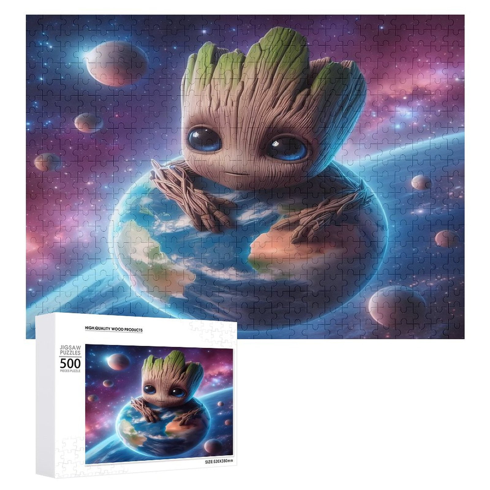 Groot Wooden Picture Puzzle-Eco-Friendly Wood, Educational Toy That ...