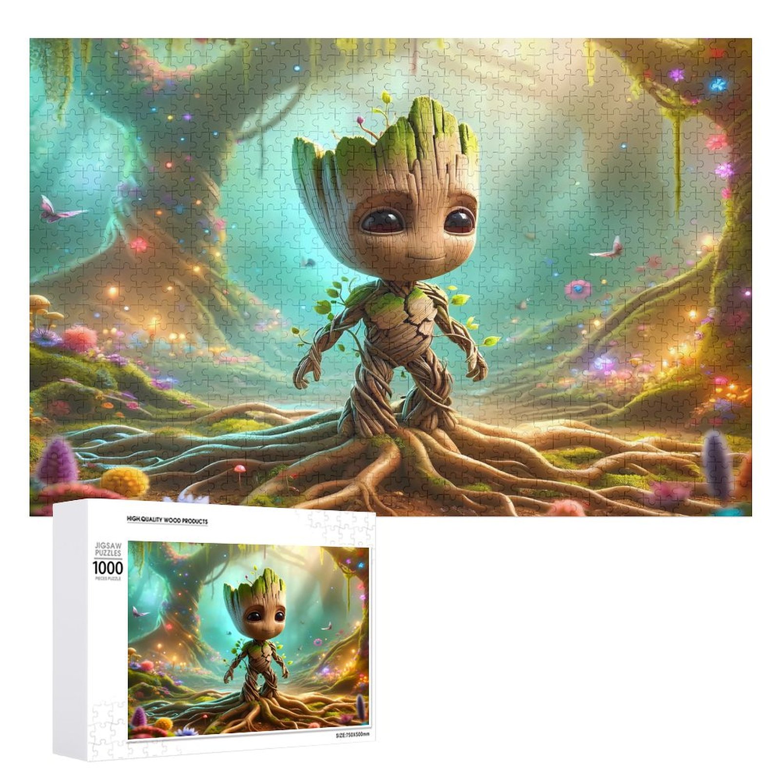 Groot Wooden Picture Puzzle-Eco-Friendly Wood, Educational Toy That ...